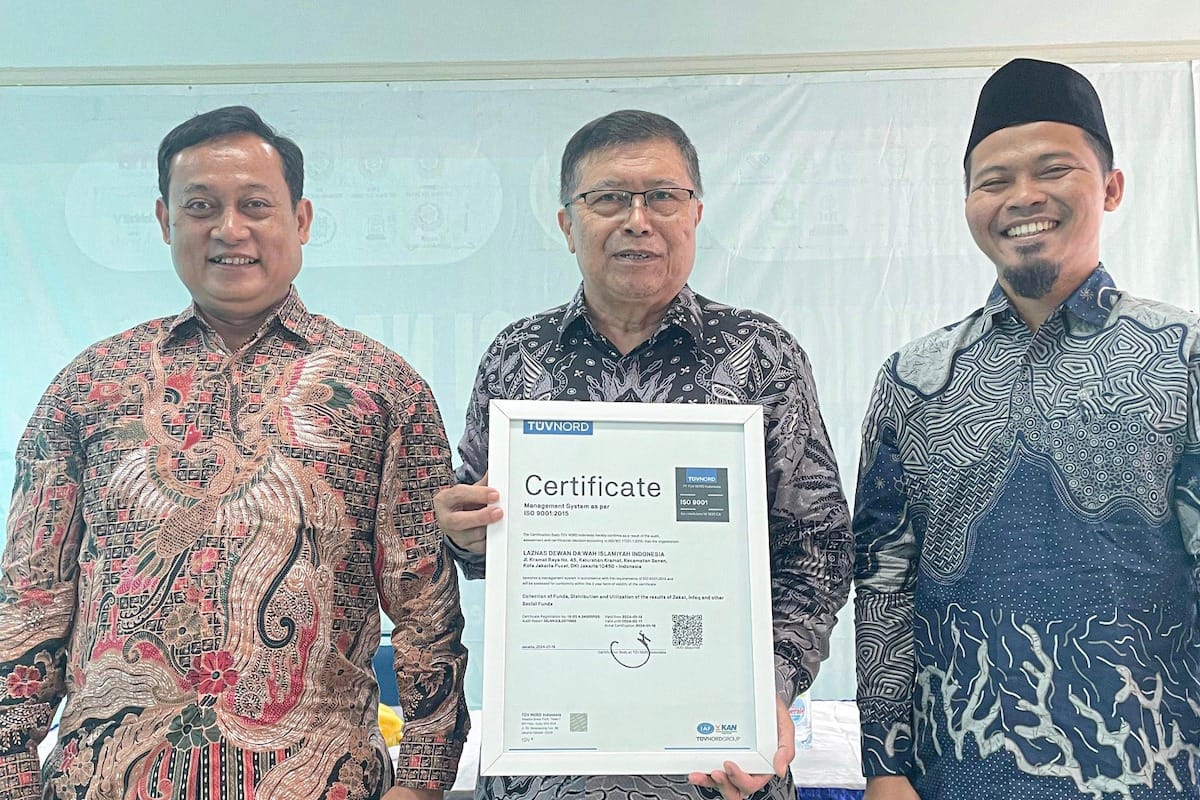 Laznas Dewan Dakwah Berhasil Raih Sertifikat ISO 9001:2015 dari TUV ...