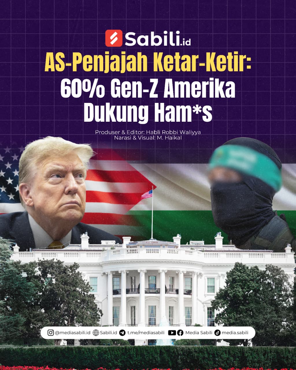 AS-Penjajah Ketar-Ketir: 60% Gen-Z Amerika Dukung Hamas - Sabili.id
